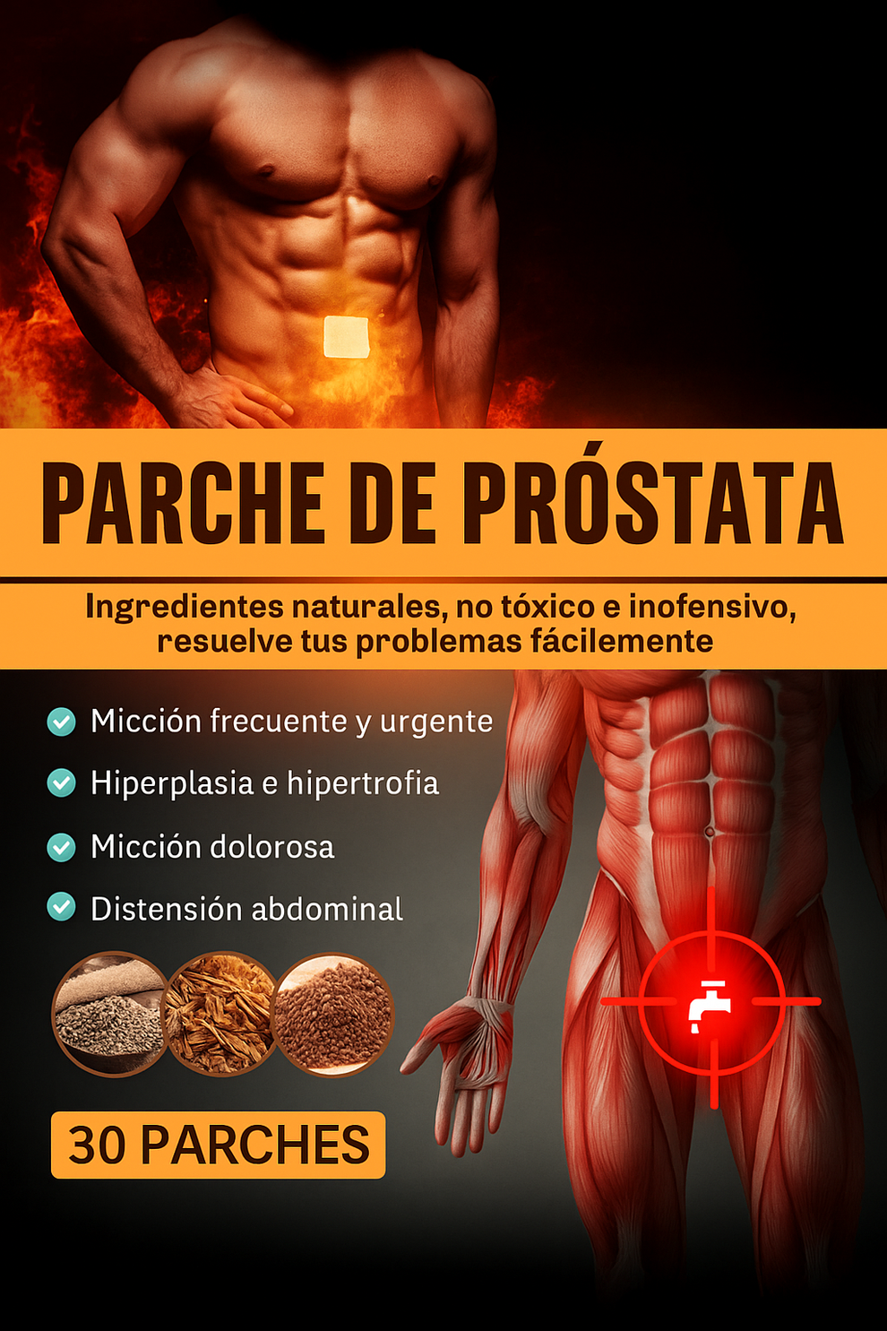 PARCHES HERBALES PROSTATE PATCH – Al Toque Causa